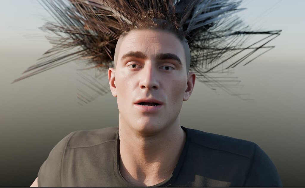 Hair Physics problem - Blender - Reallusion Forum | Community for ...