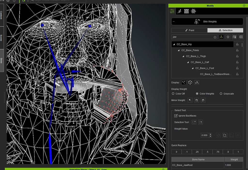 Face Skin Weights throwing off vertices. - Bugs & Issues - Reallusion Forum | Community for ...