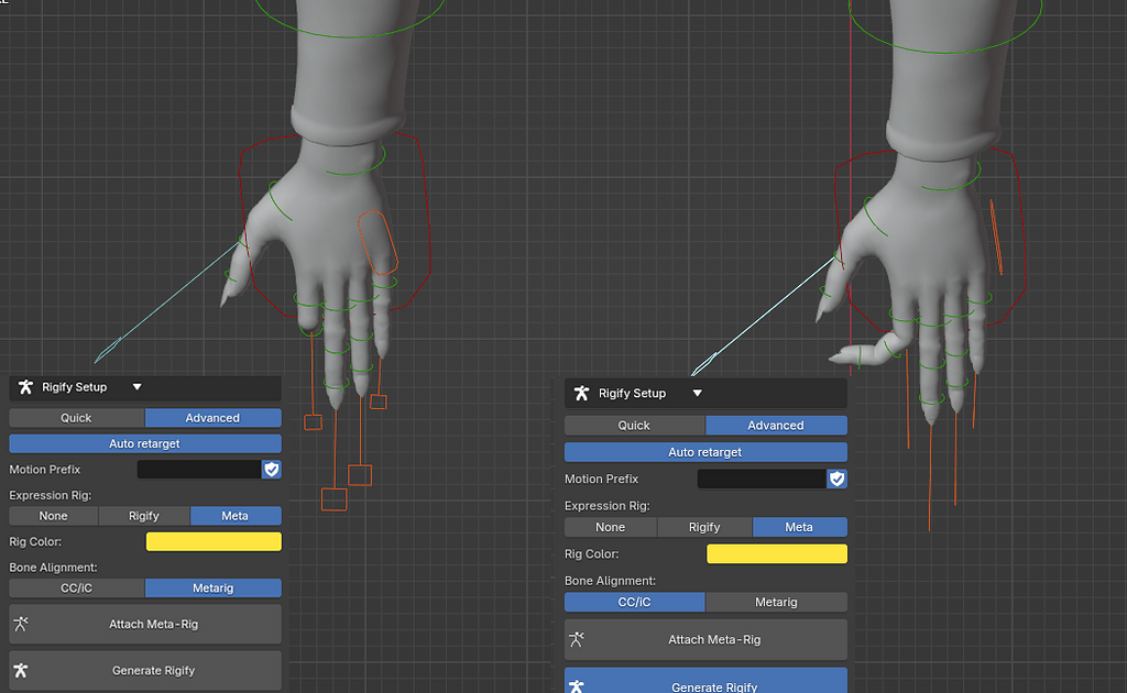 Wrong fingers rotation in Rigify - Blender - Reallusion Forum ...