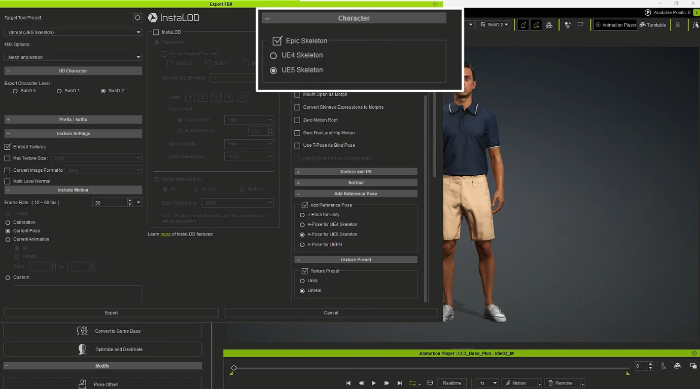 UE New Workflow -1 : How to Export Characters from CC5 for Seamless Use ...