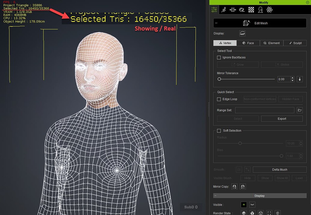 Hiding Mesh and Reducing Poly Count - Bugs & Issues - CC5 - Reallusion ...