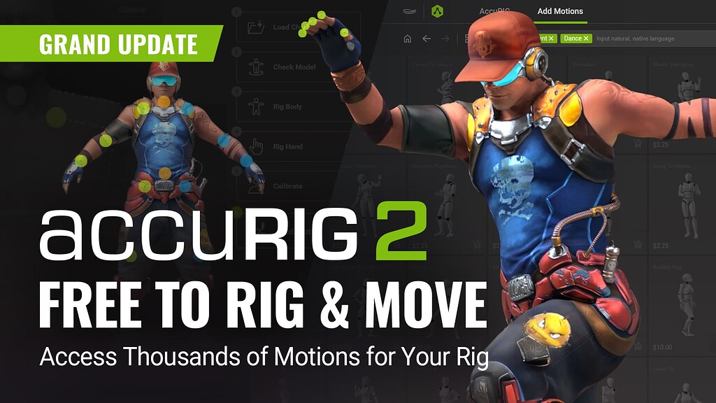 New Release! AccuRIG 2 Debuts Direct In-App Access to 4,500+ ActorCore ...
